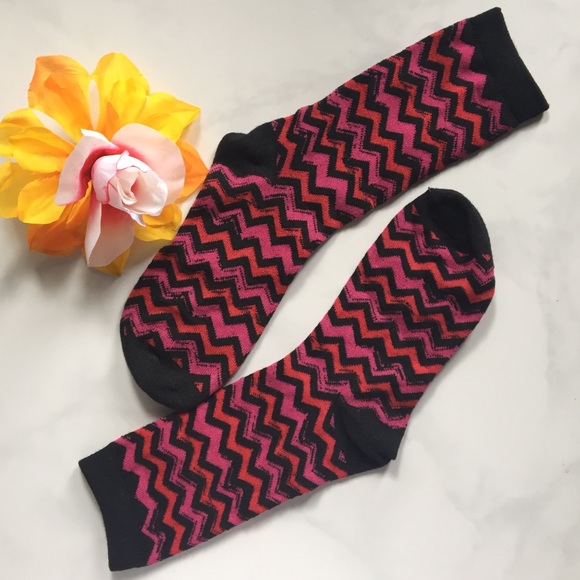 Accessories | Unisex Black Red Pattern Fashion Socks | Poshmark